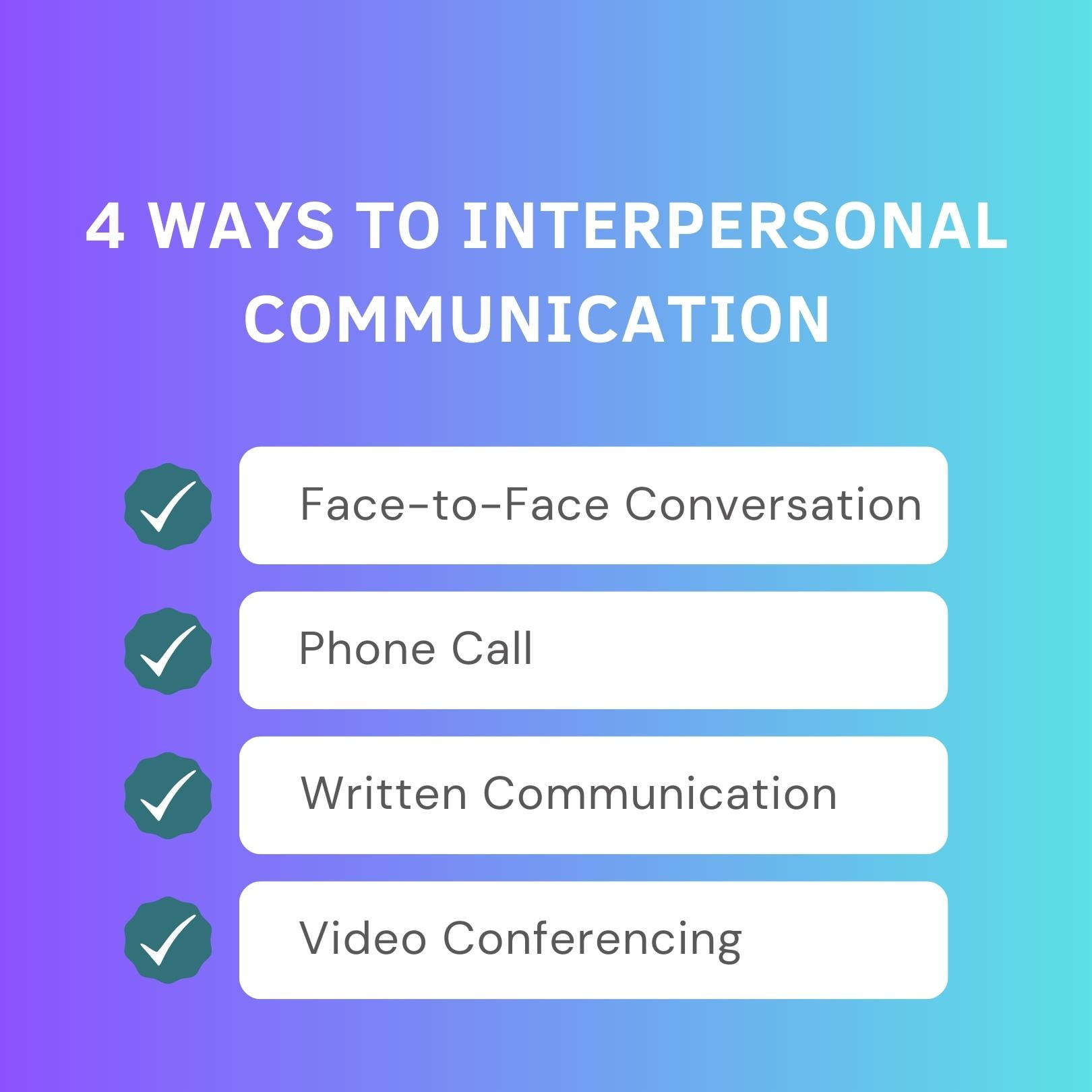 Interpersonal Communication