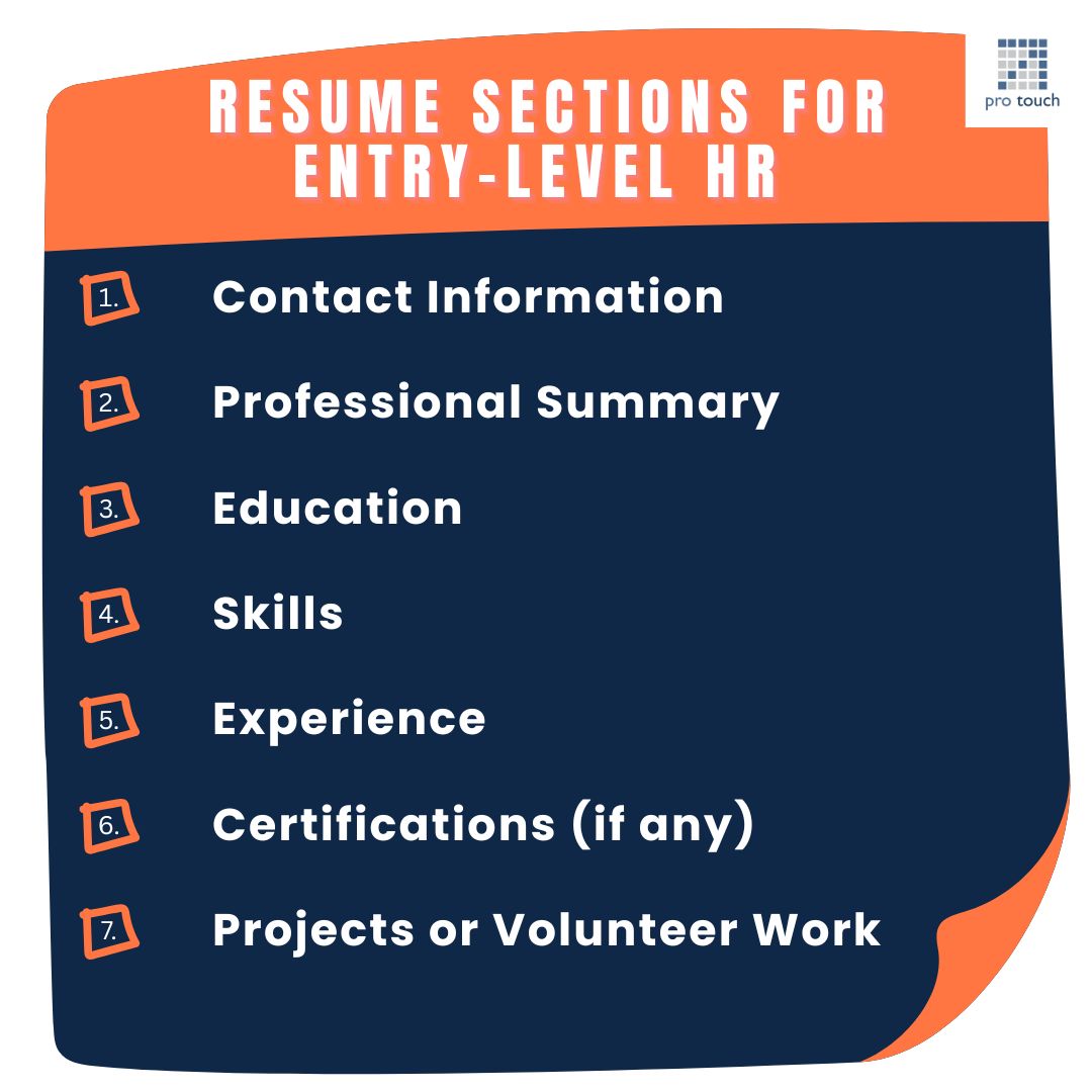 How to build a strong entry level resume for an HR Career